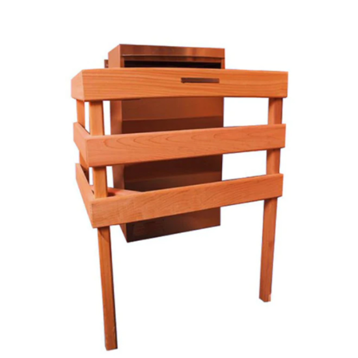 Scandia Manufacturing Cedar Guard Rail for Electric Sa… | Cottage Spas